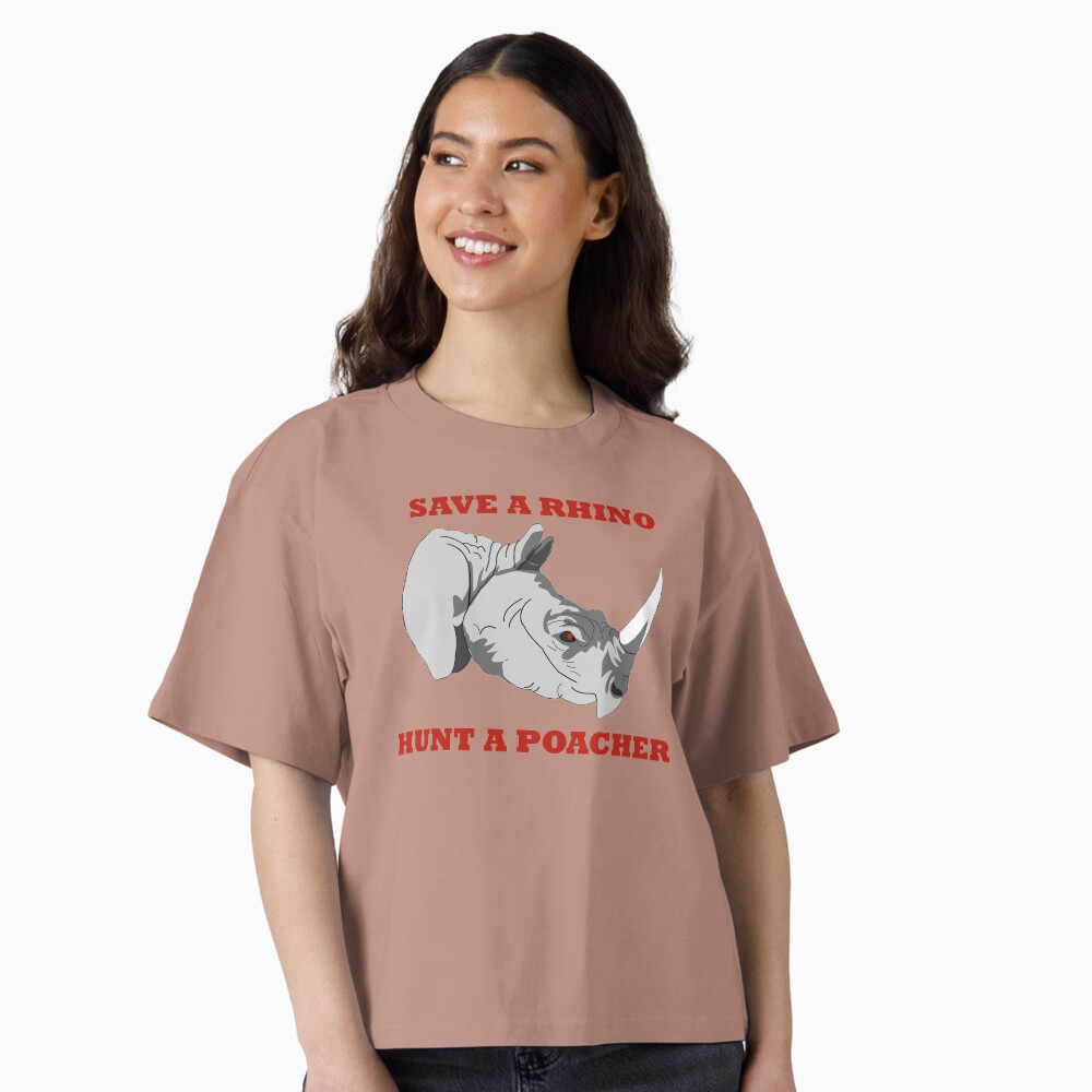 "Save A Rhino, Hunt A Poacher" Essential T-Shirt for Sale by WHWF ...
