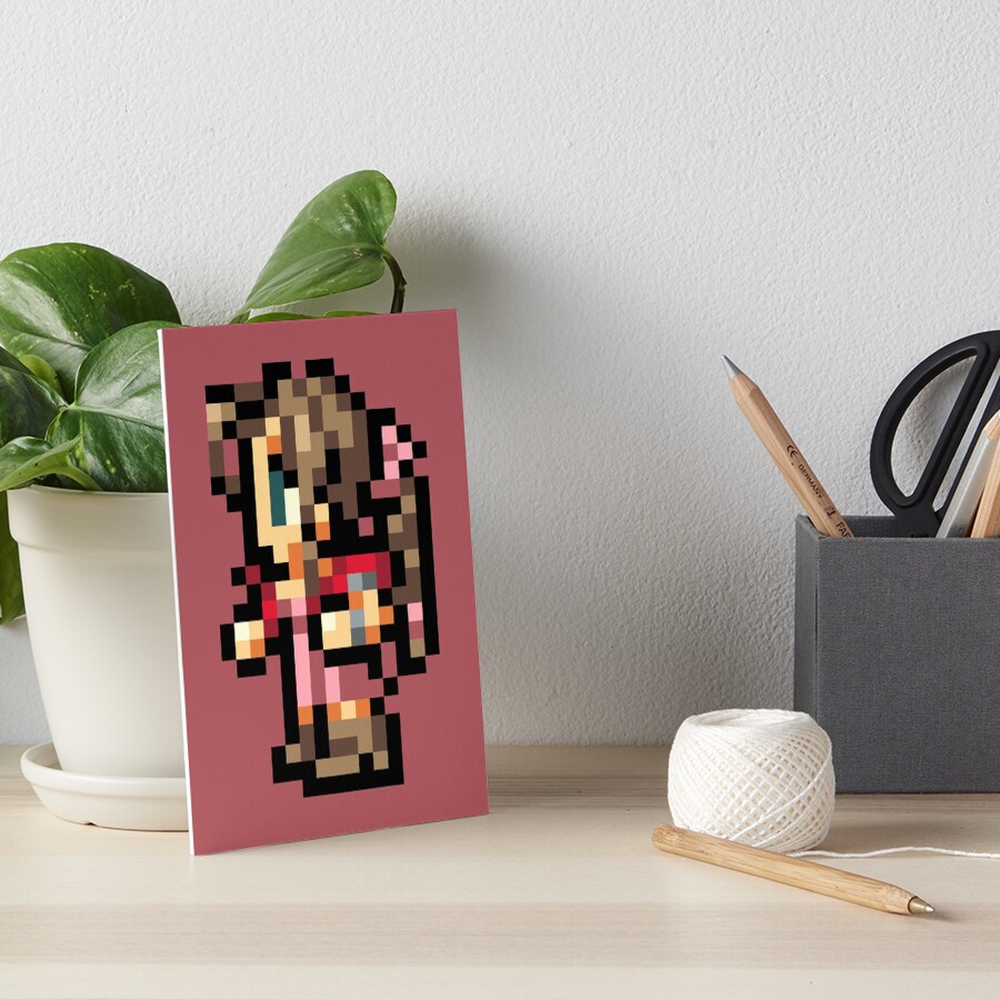 "Final Fantasy VII - Aerith Sprite" Art Board Print for Sale by ...