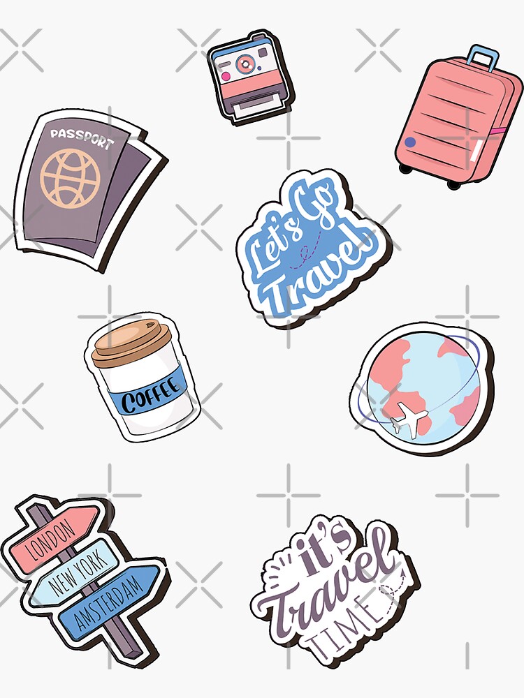 "Vaccinated and Ready to Travel" Sticker for Sale by TammiPrez | Redbubble