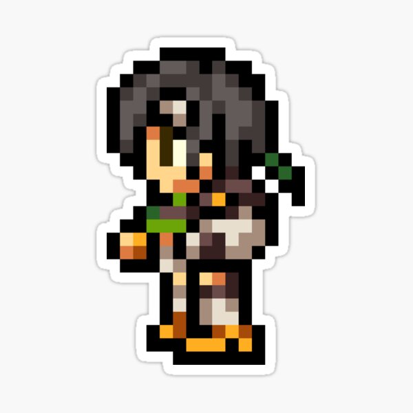"Final Fantasy VII - Yuffie Sprite" Sticker by SpriteZone | Redbubble