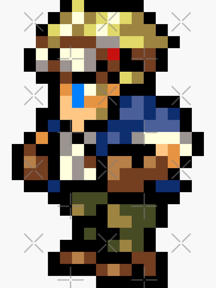 "Final Fantasy VII - Cid Sprite" Sticker for Sale by SpriteZone | Redbubble
