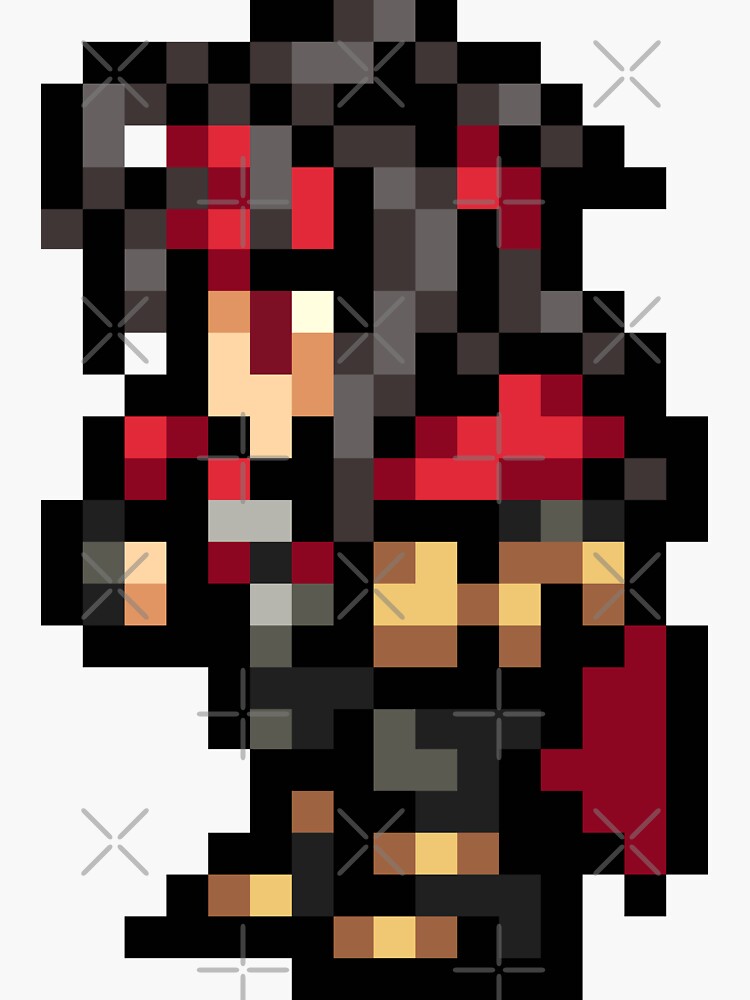 Pegatina «Final Fantasy VII - Vincent Sprite» de SpriteZone | Redbubble