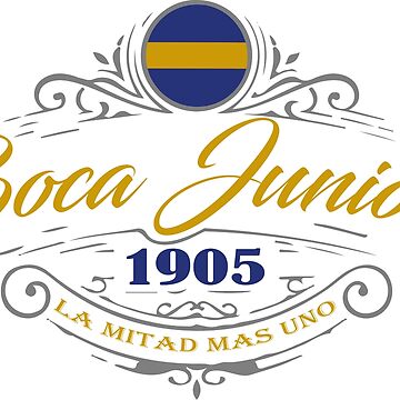 Pegatina con la obra «Boca juniors la mitad mas uno RETRO» de Jonaplazas | Redbubble