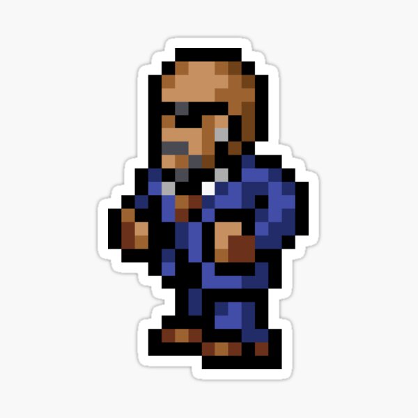 "Final Fantasy VII - Rude Sprite" Sticker for Sale by SpriteZone ...