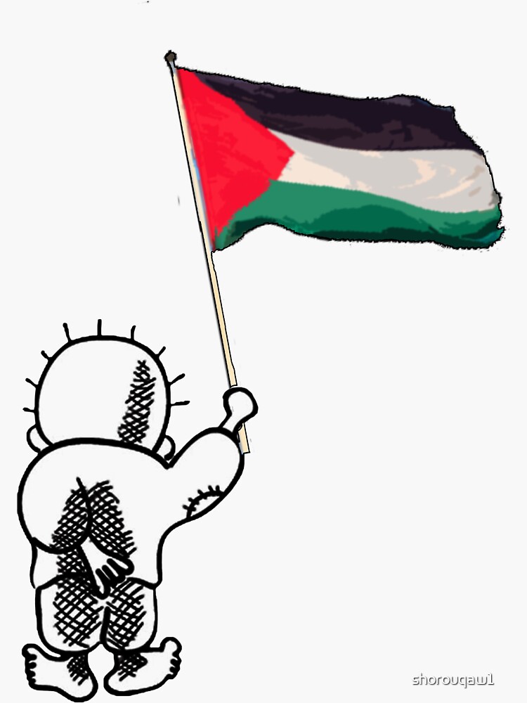 "Palestine-Handala فلسطين حنظلة" Sticker for Sale by shorouqaw1 | Redbubble