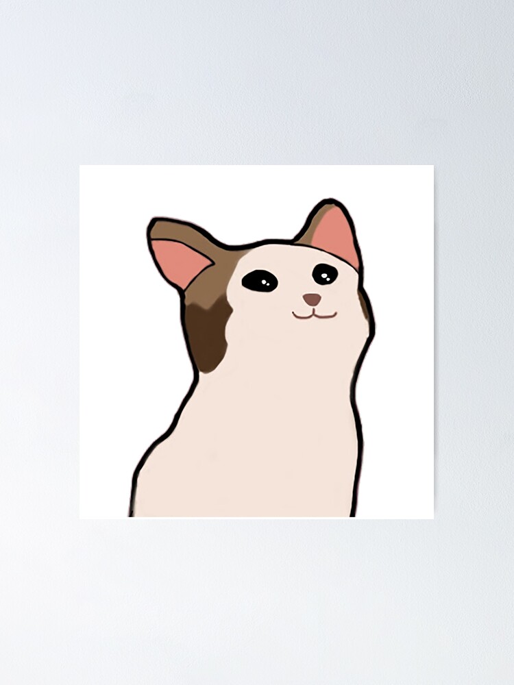 "pop cat bop bop" Poster for Sale by trinityy999 | Redbubble