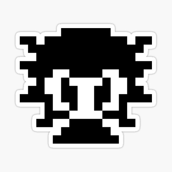 "Octorok Sprite Black" Sticker for Sale by flamingfang | Redbubble