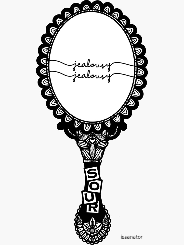 "Jealousy, jealousy" Sticker for Sale by issanator | Redbubble