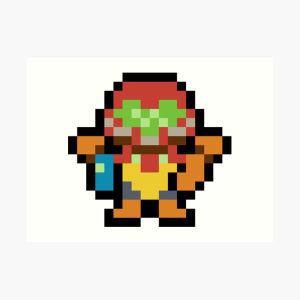 "Pixel Samus Aran" Art Print by ImpishMATT | Redbubble