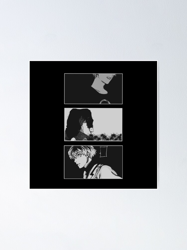 "Haise Sasaki 3 panel design" Poster by Dexefur | Redbubble