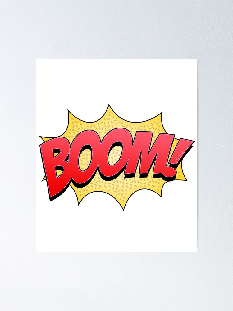 Poster « Boom! Effet sonore de bande dessinée », par MikePrittie ...