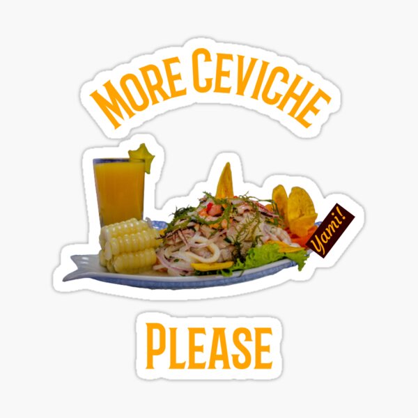 "Ceviche Food" Sticker for Sale by Jana01 | Redbubble