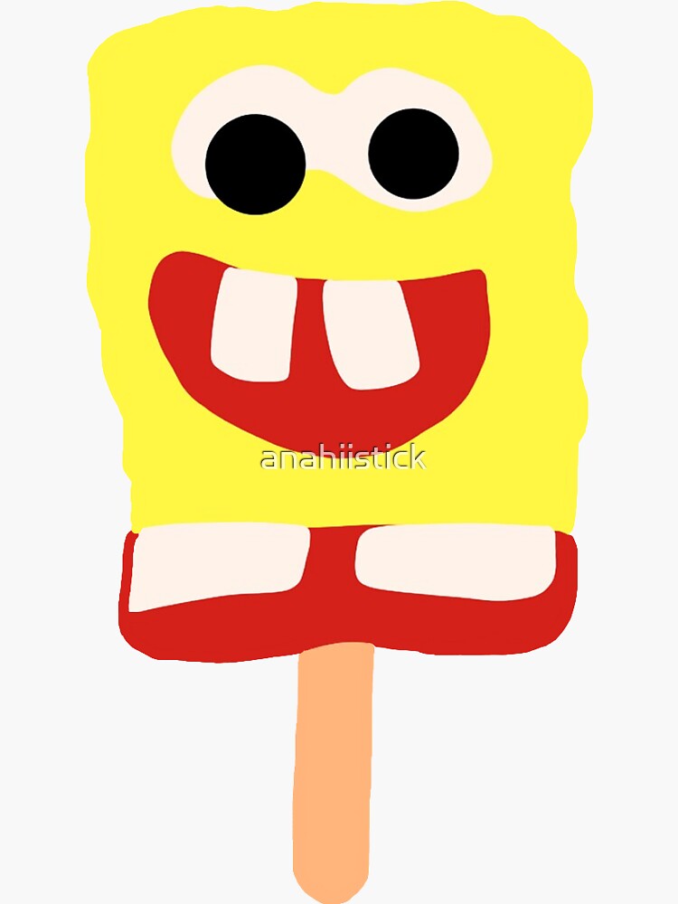 "Spongebob squarepants popsicle" Sticker for Sale by anahiistick ...