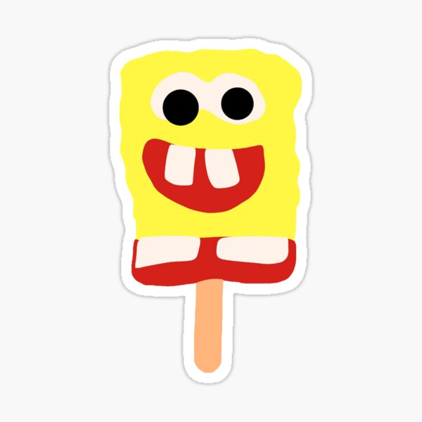 "SpongeBob Schwammkopf Eis am Stiel" Sticker von anahiistick | Redbubble