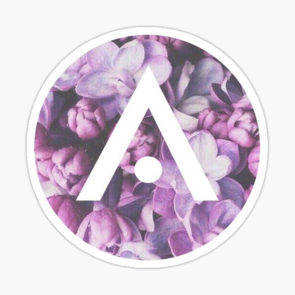 "Pastel Purple Lilac Flowers Aveda Logo" Sticker for Sale by Dalaura ...