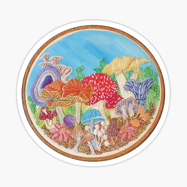 Digital Art & Collectibles Mushroom Embroidery file Cottage Witch ...