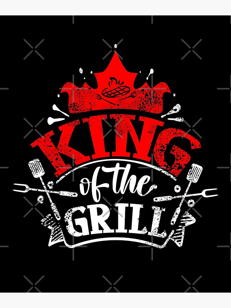 "Best BBQ Gift - King of the Grill - Barbecue Legend - Fathers Day BBQ ...