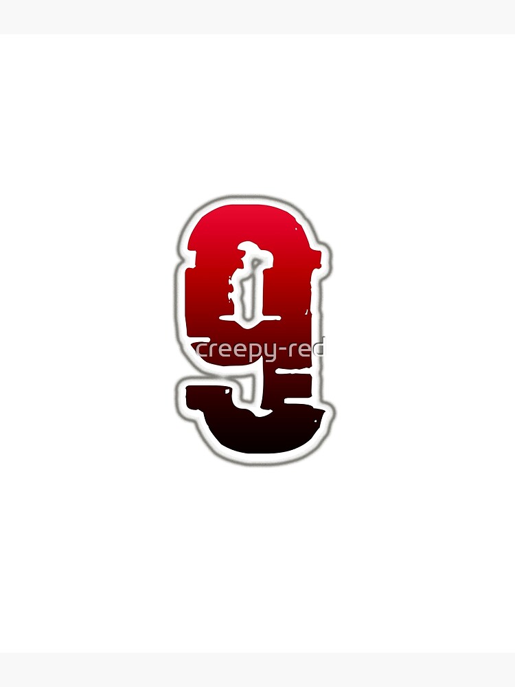 "Creepy Red Number 9" Poster by creepy-red | Redbubble