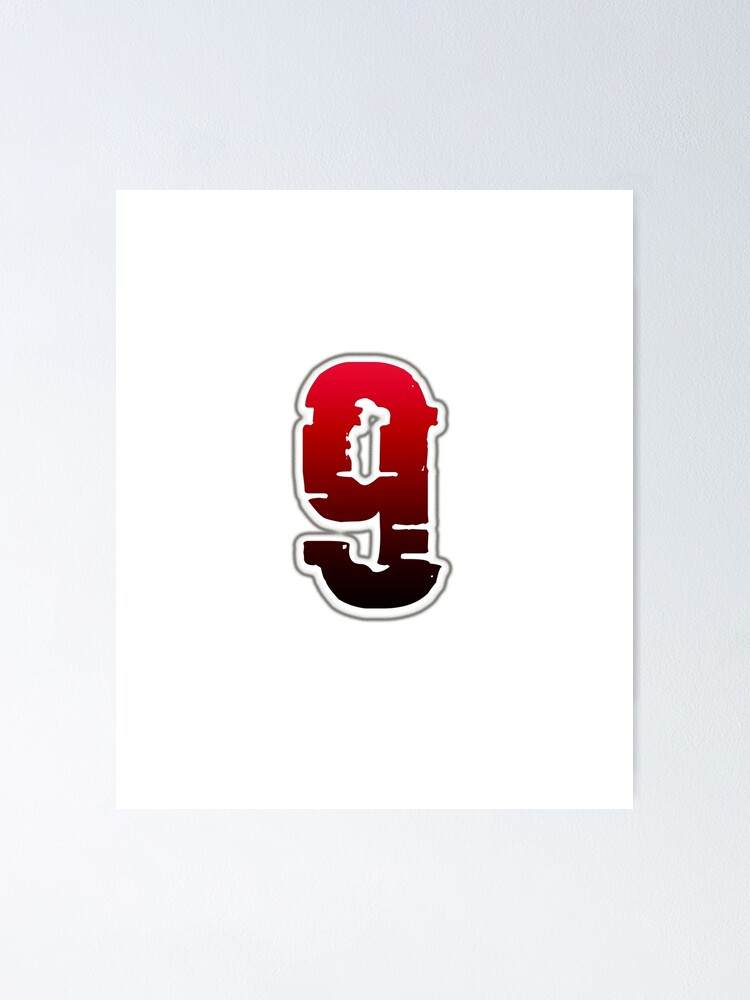 "Creepy Red Number 9" Poster by creepy-red | Redbubble