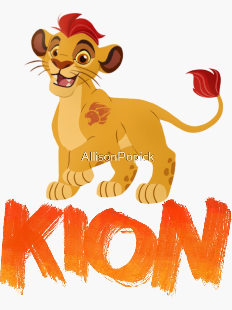 Lion Guard Kion Sticker For Sale By Allisonpopick Redbubble
