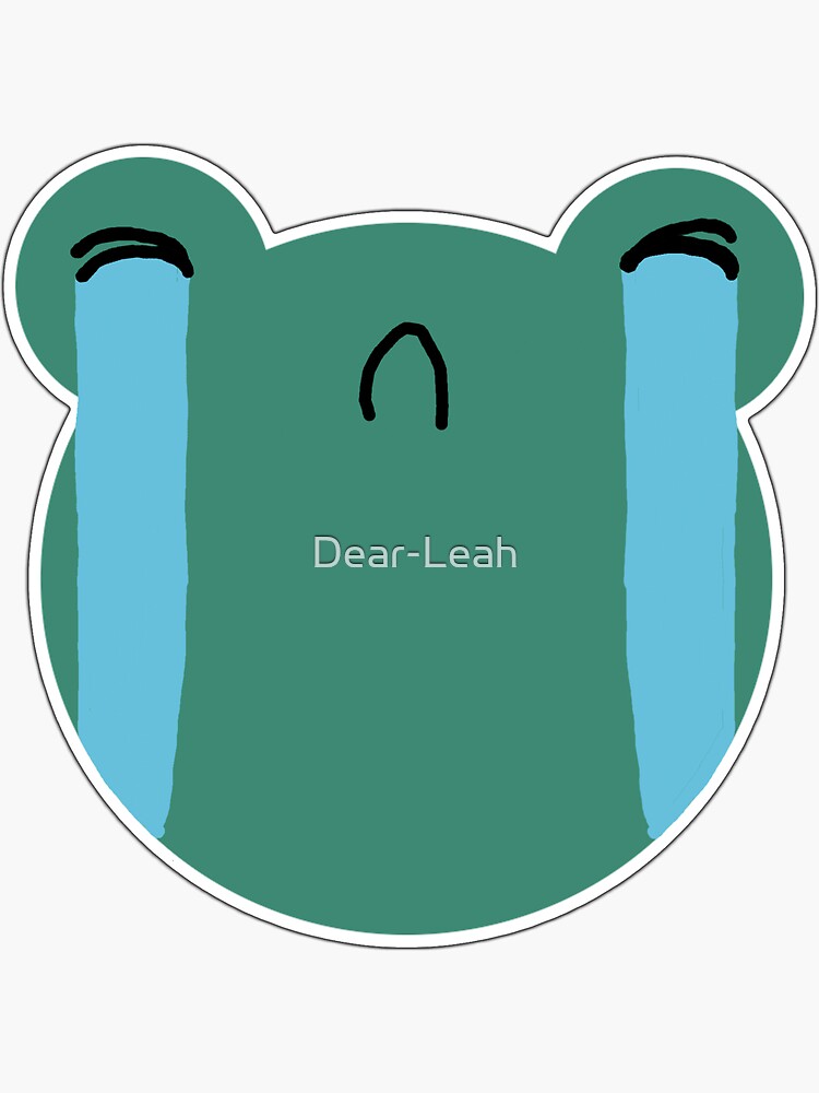 "Crying Froggy" Sticker for Sale by Dear-Leah | Redbubble