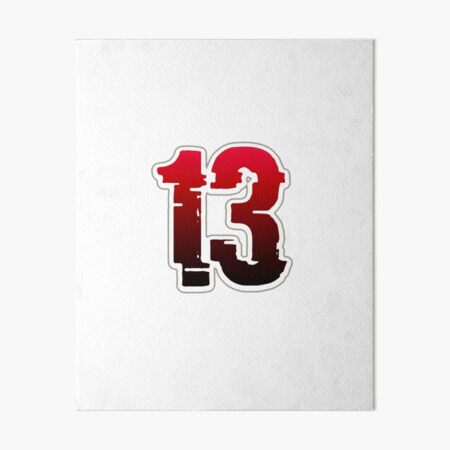 "Creepy Red Number 13" Art Board Print for Sale by creepy-red | Redbubble