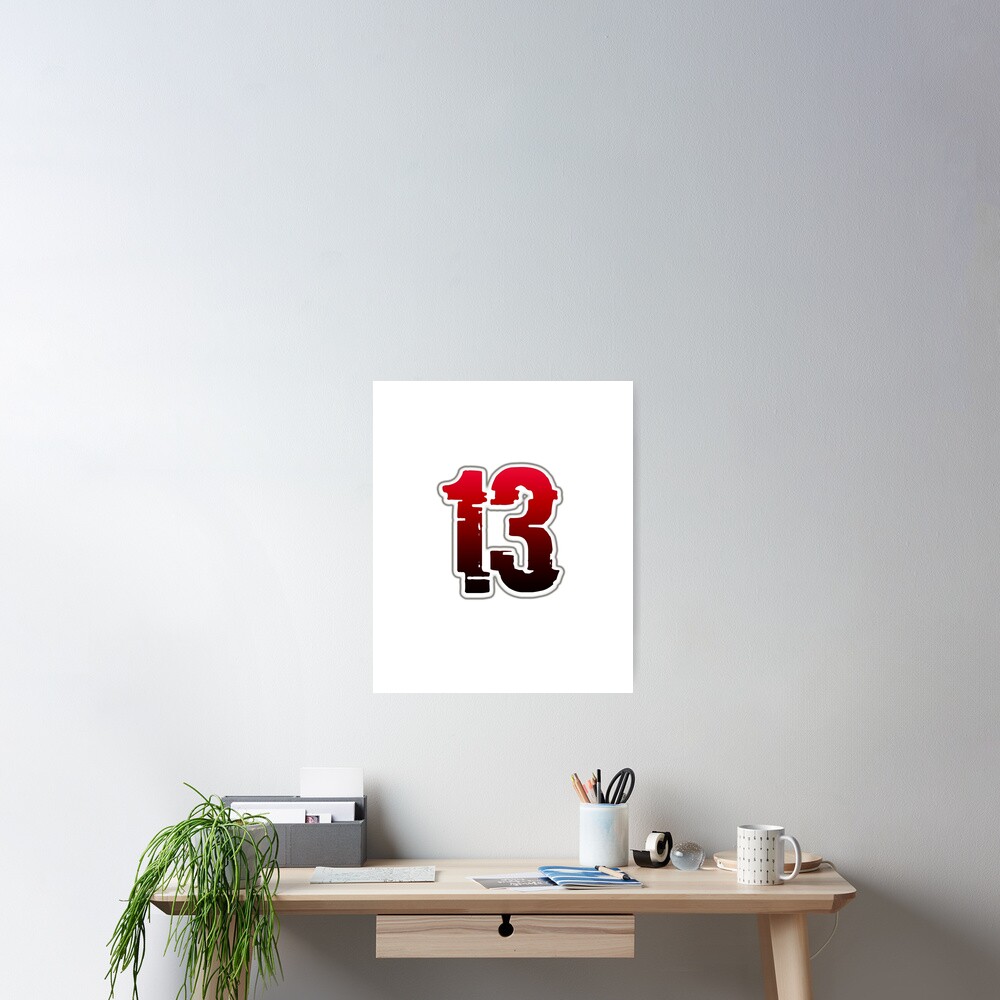 "Creepy Red Number 13" Poster by creepy-red | Redbubble