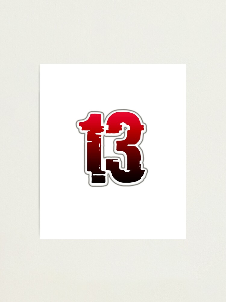 "Creepy Red Number 13" Photographic Print for Sale by creepy-red ...