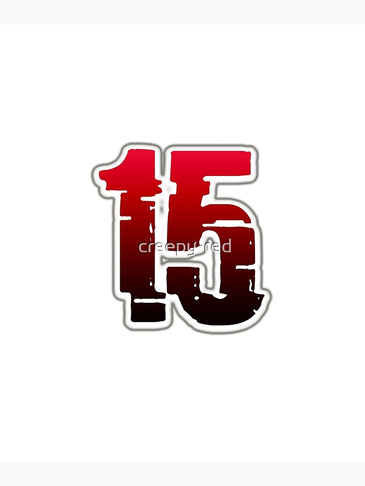 "Creepy Red Number 15" Poster by creepy-red | Redbubble
