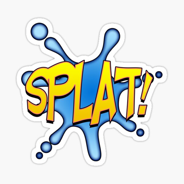"Splat! Comic Book Sound Effect" Sticker for Sale by MikePrittie ...