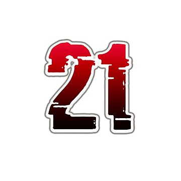Red Number 21