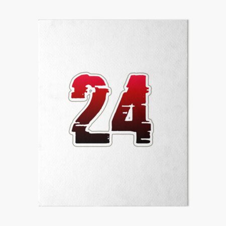 "Creepy Red Number 24" Art Board Print for Sale by creepy-red | Redbubble