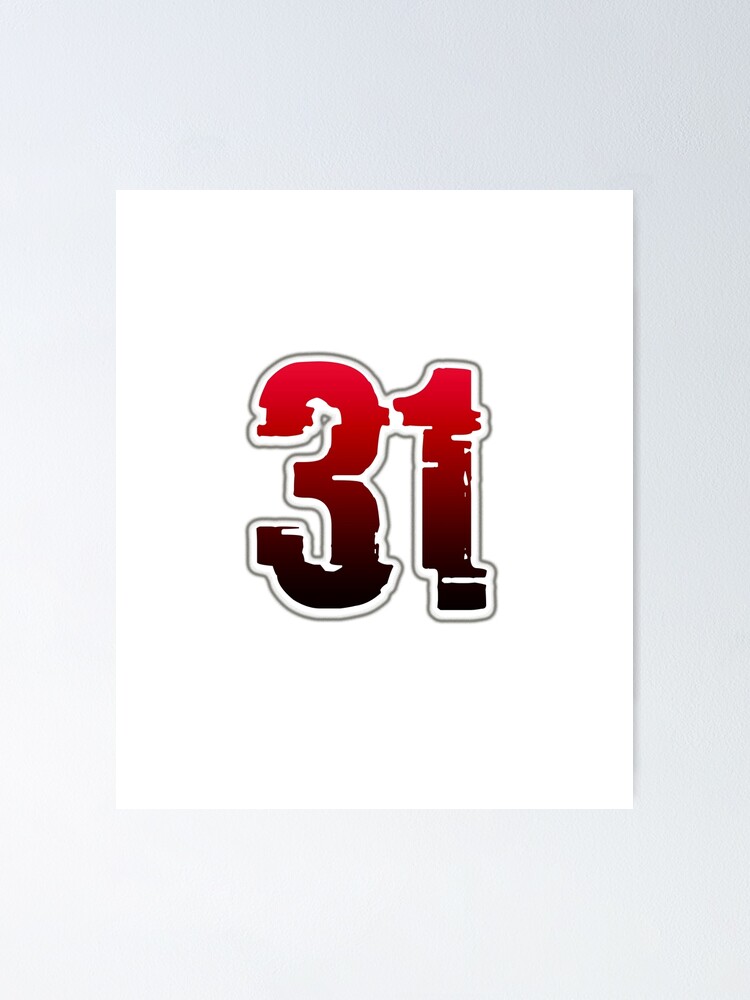 "Creepy Red Number 31" Poster by creepy-red | Redbubble