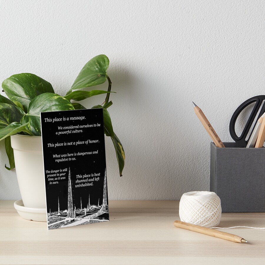 "long-time nuclear waste warning messages. " Art Board Print by ...