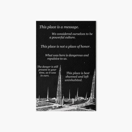 "long-time nuclear waste warning messages. " Art Board Print by ...