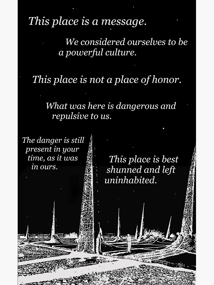 Long-time nuclear waste warning messages. Premium Matte Vertical Poster ...