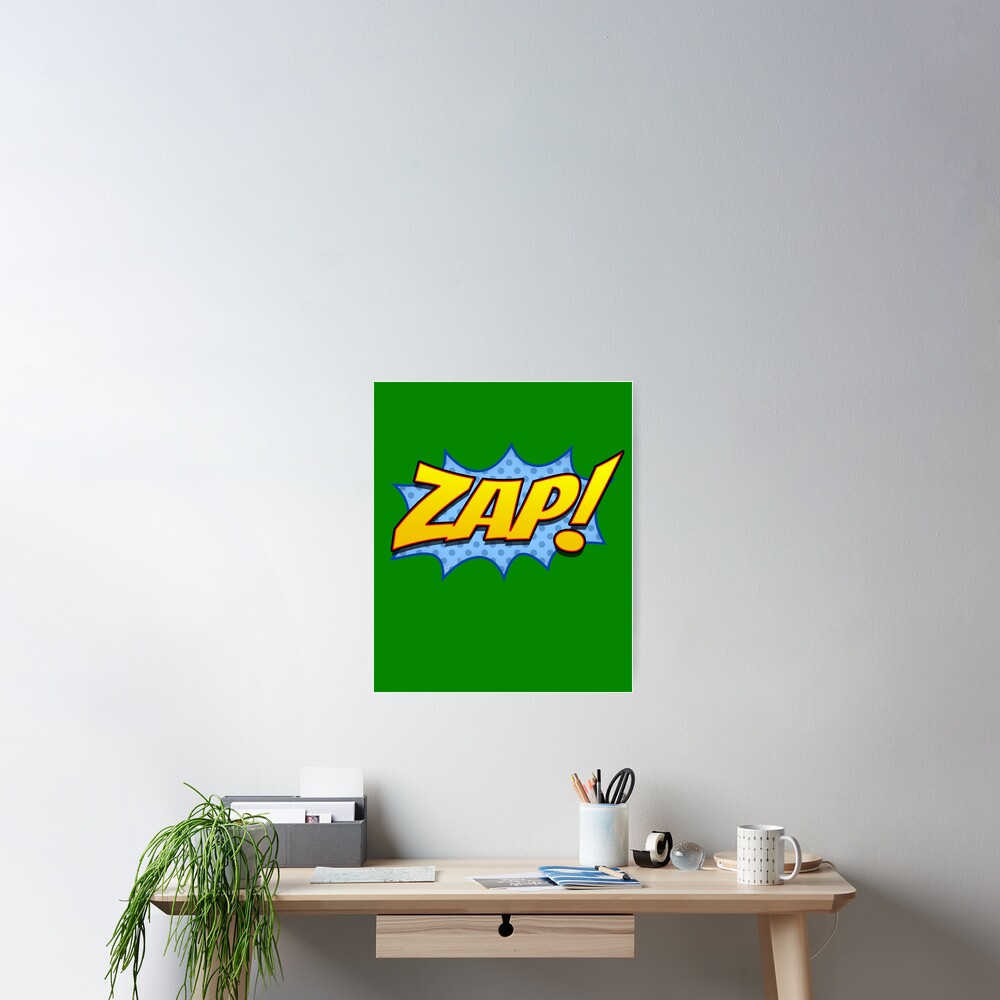 " Zap! Comic Book Sound Effect" Poster by MikePrittie | Redbubble