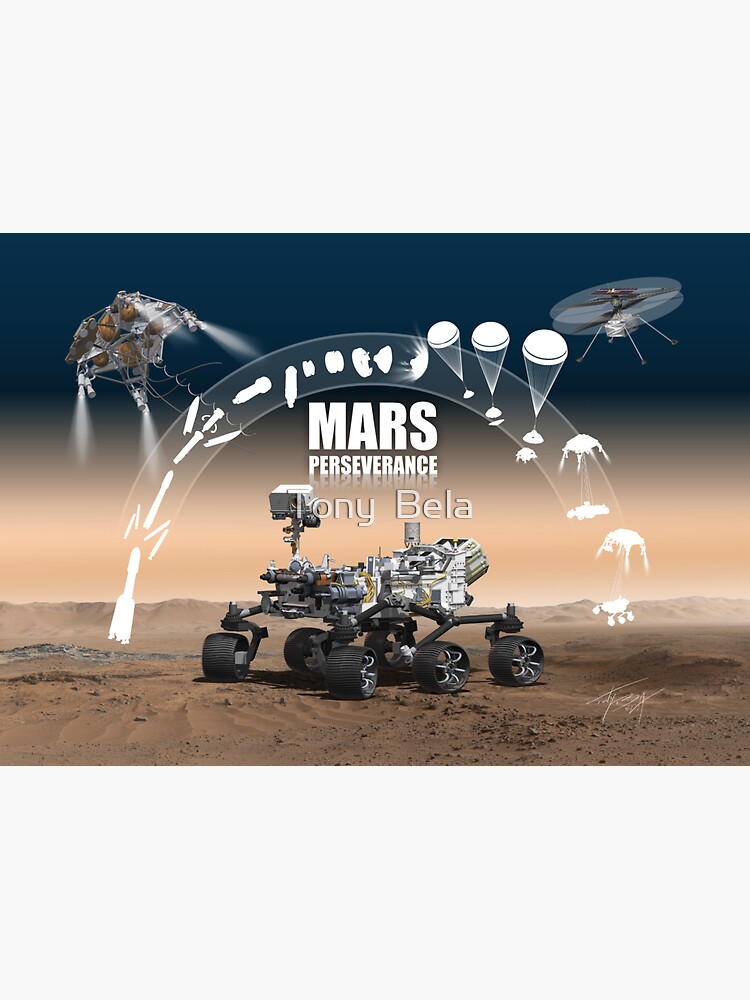 "Mars Perseverance Rover" Sticker for Sale by Tony Bela | Redbubble
