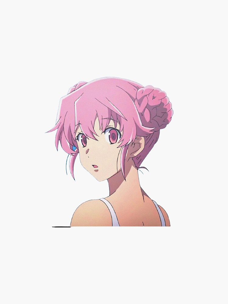 "THE FUTURE DIARY // YUNO" Sticker for Sale by n8kazuma | Redbubble