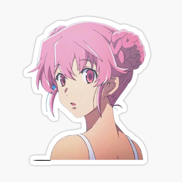 "THE FUTURE DIARY // YUNO" Sticker for Sale by n8kazuma | Redbubble