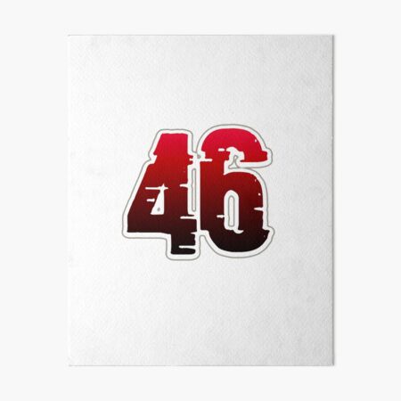 "Creepy Red Number 46" Art Board Print for Sale by creepy-red | Redbubble