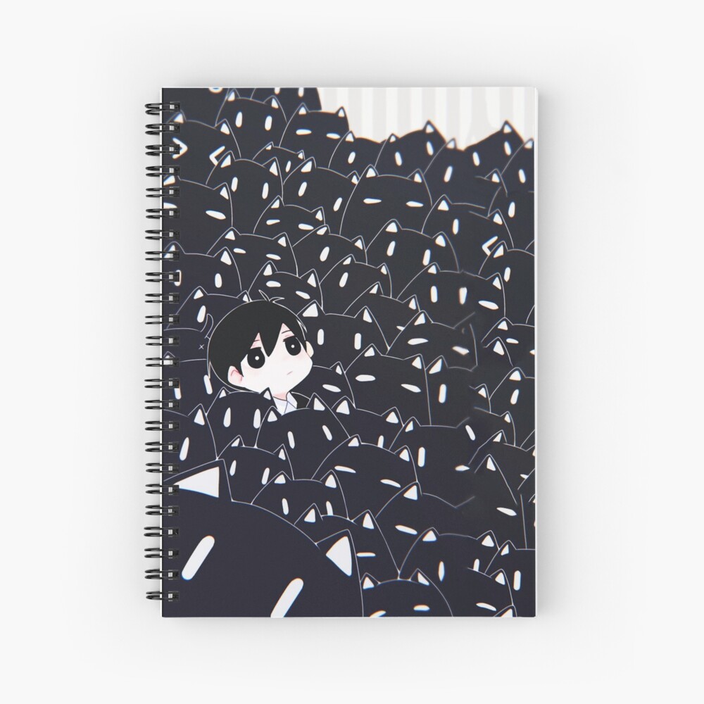 "omori Tshirt - omori fanart - omori game sticker" Spiral Notebook for ...