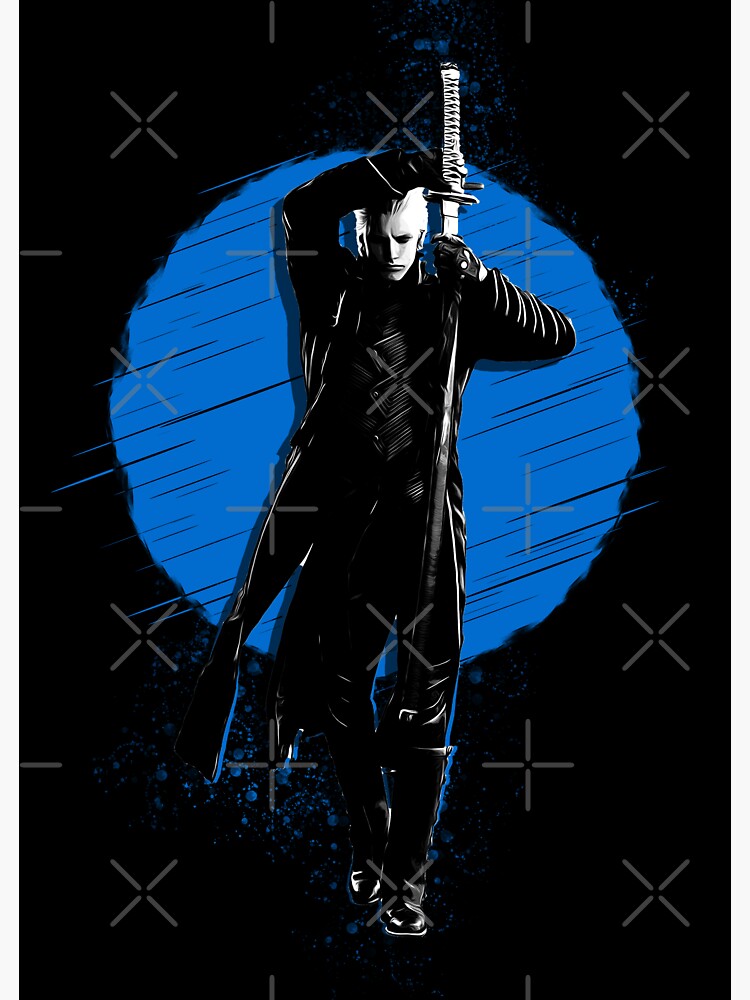 "Vergil - Devil May Cry" Sticker by MyAsianArt | Redbubble