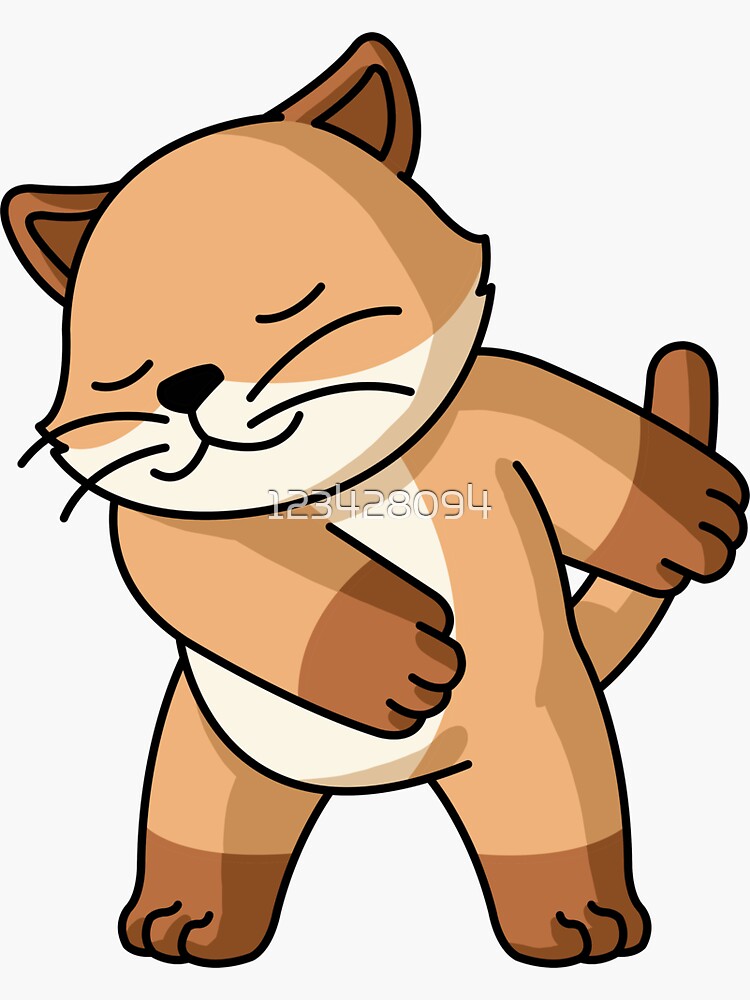 "Flossing Cat Floss Dance Zoo animals dancing" Sticker for Sale by ...