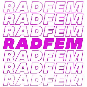 "radfem" Sticker for Sale by radfem-designs | Redbubble