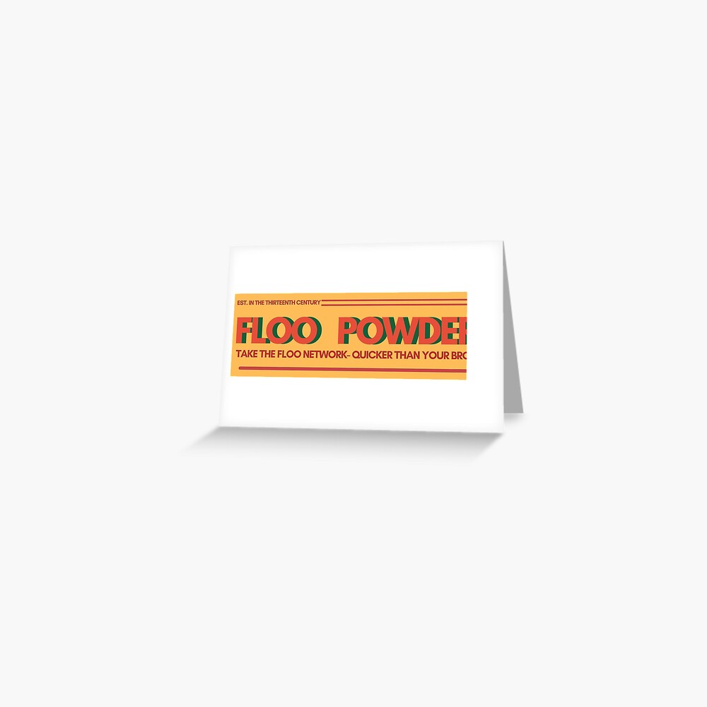 "Floo Powder Label" Greeting Card for Sale by shreyav | Redbubble