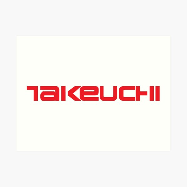 "tractor-TAKEUCHI logo" Art Print for Sale by HaHGriffith | Redbubble