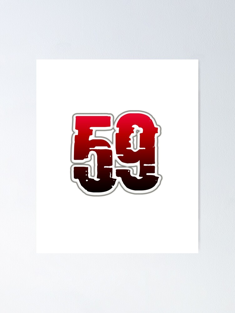 "Creepy Red Number 59" Poster for Sale by creepy-red | Redbubble