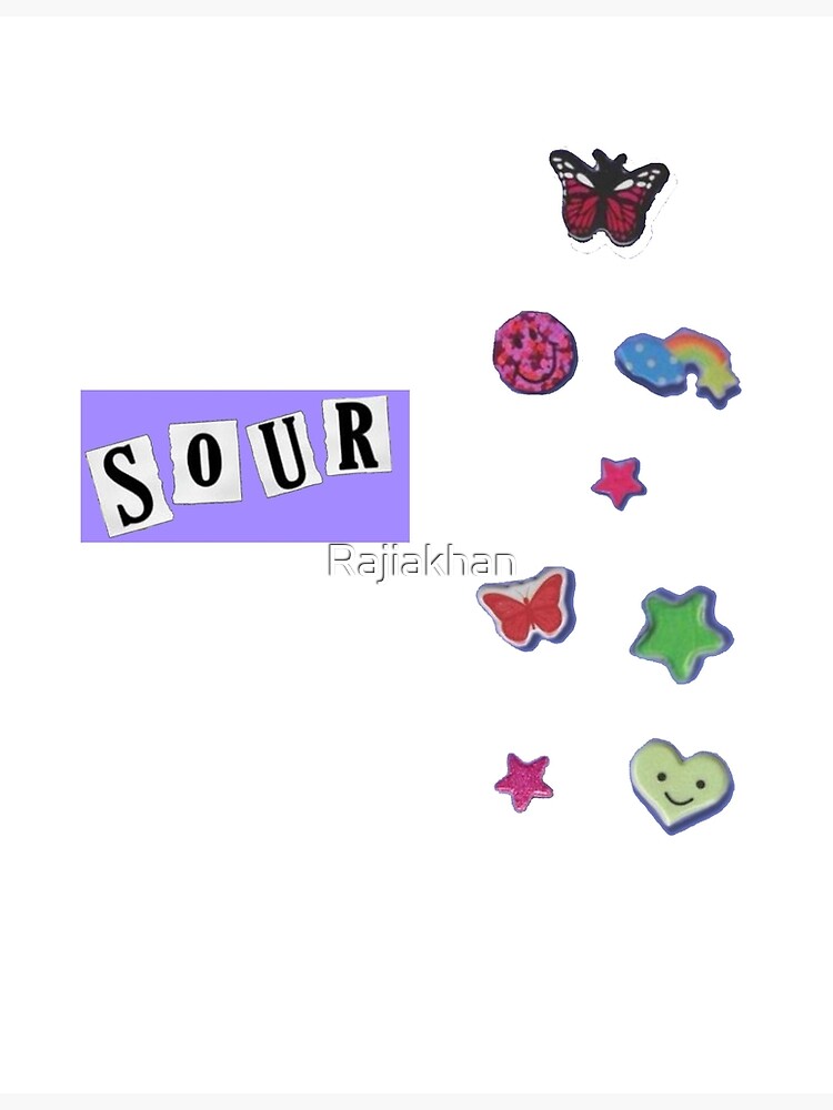"Olivia Rodrigo Sour Mini pack Stickers" Art Print by Rajiakhan | Redbubble