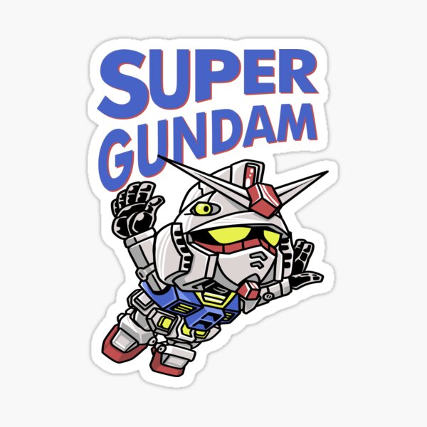 "super gundam" Sticker for Sale by pittyelliasson | Redbubble